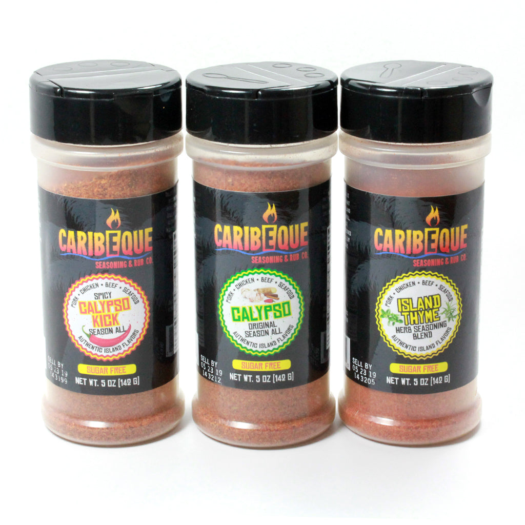 3 Pack Seasoning Package – Caribeque Seasoning & Rub Co.